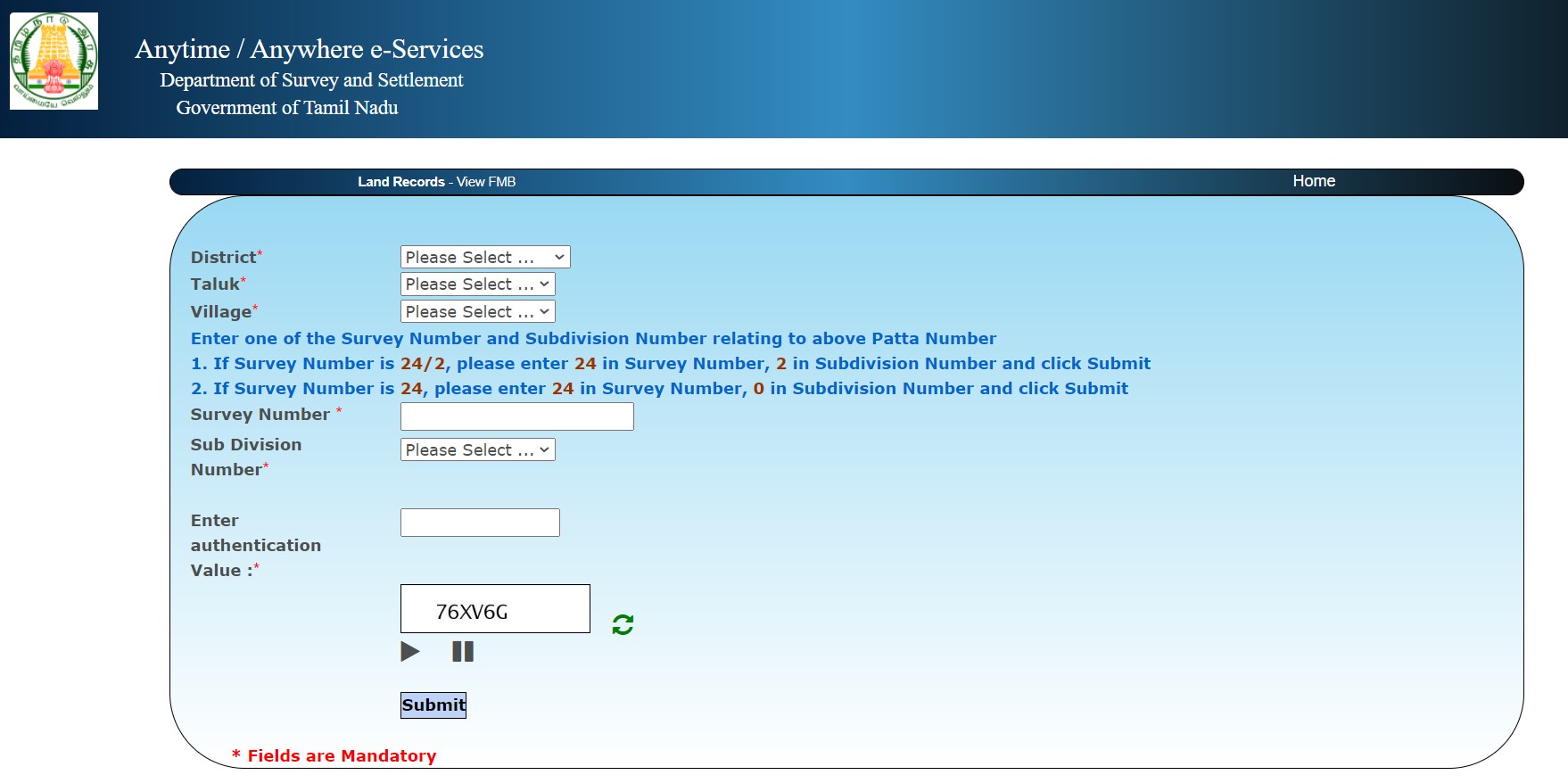 Official Land Records and Security at eservices TN Gov