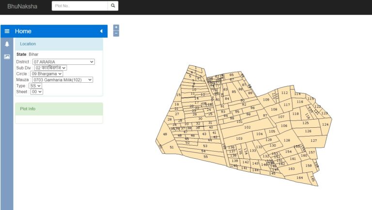 Bihar Ka Naksha - Check Map Online With Bhunaksha